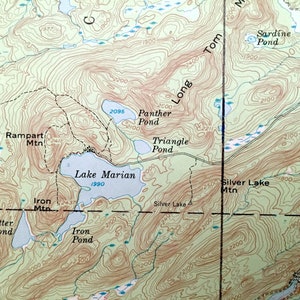 Antique Tupper Lake, New York 1954 US Geological Survey Topographic Map ...