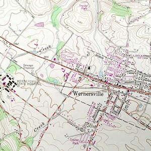 Antique Sinking Spring Pennsylvania 1955 US Geological Survey - Etsy Canada