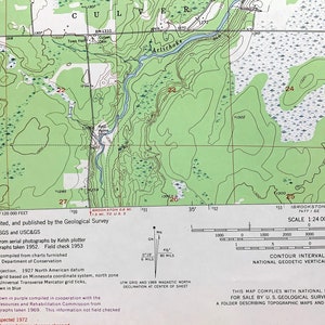 Antique Alborn, Minnesota 1953 US Geological Survey Topographic Map ...
