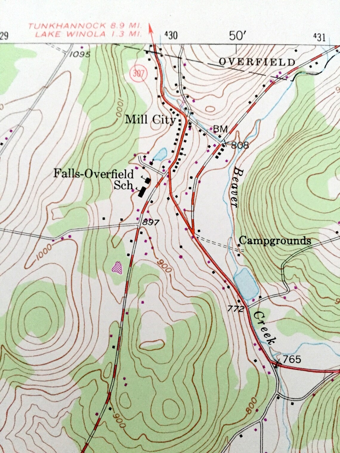 Antique Ransom Pennsylvania 1946 US Geological Survey | Etsy