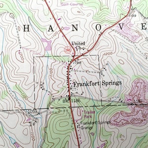 Antique Burgettstown, Pennsylvania 1954 US Geological Survey ...