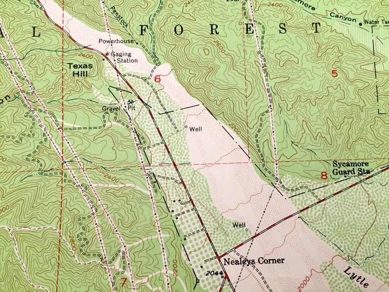 Antique Devore California 1954 US Geological Survey | Etsy