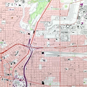 Antique San Antonio East, Texas 1967 US Geological Survey Topographic ...