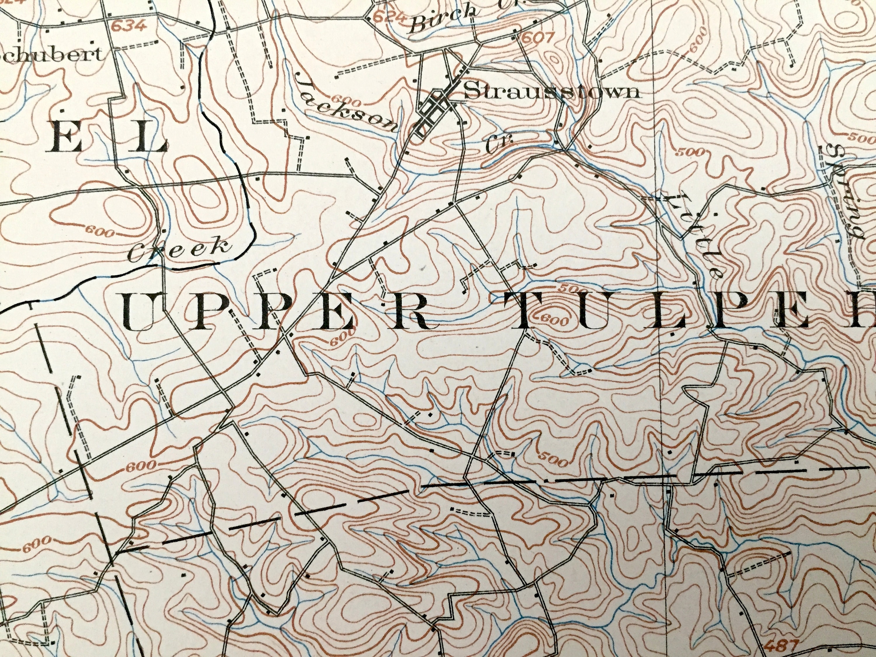 Antique Wernersville, Pennsylvania 1902 US Geological Survey ...