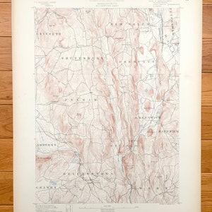 Antique Enfield, Massachusetts BEFORE Quabbin Reservoir 1885 US ...