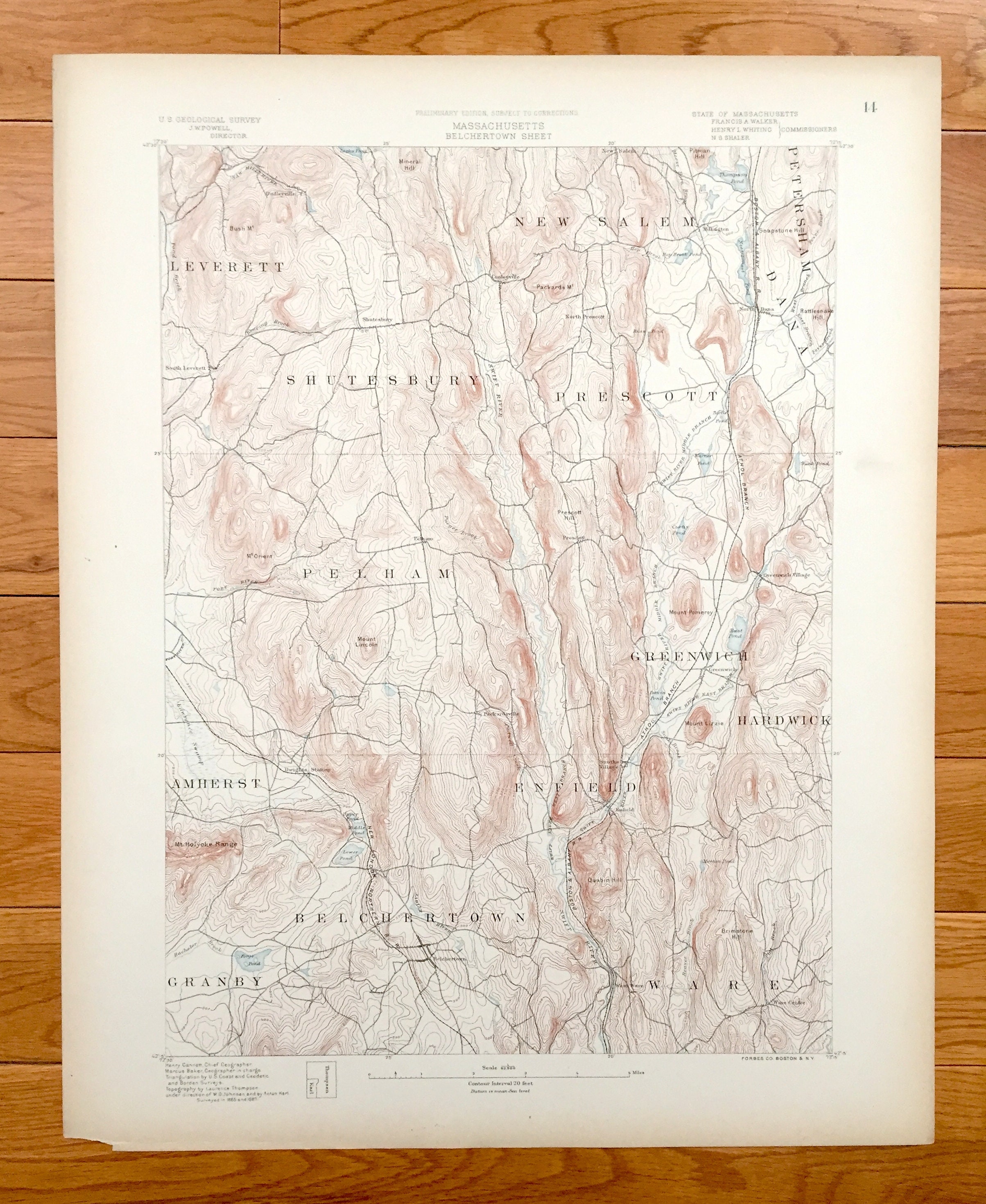 Town Of Enfield Before Quabbin