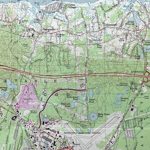 Antique Hyannis, Massachusetts 1974 US Geological Survey Topographic Map – Barnstable County ...