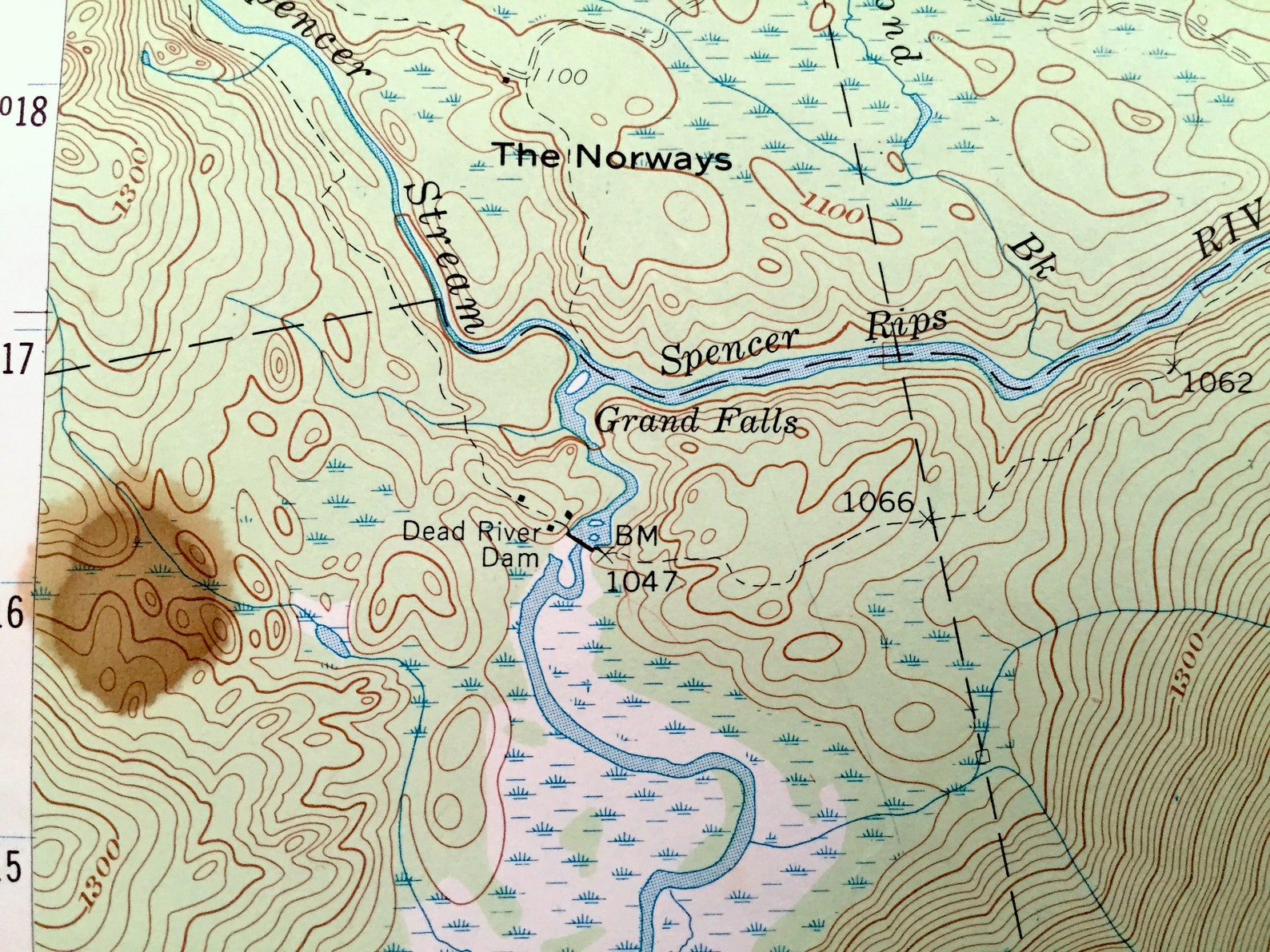 Antique Pierce Pond, Maine 1958 US Geological Survey Topographic Map ...