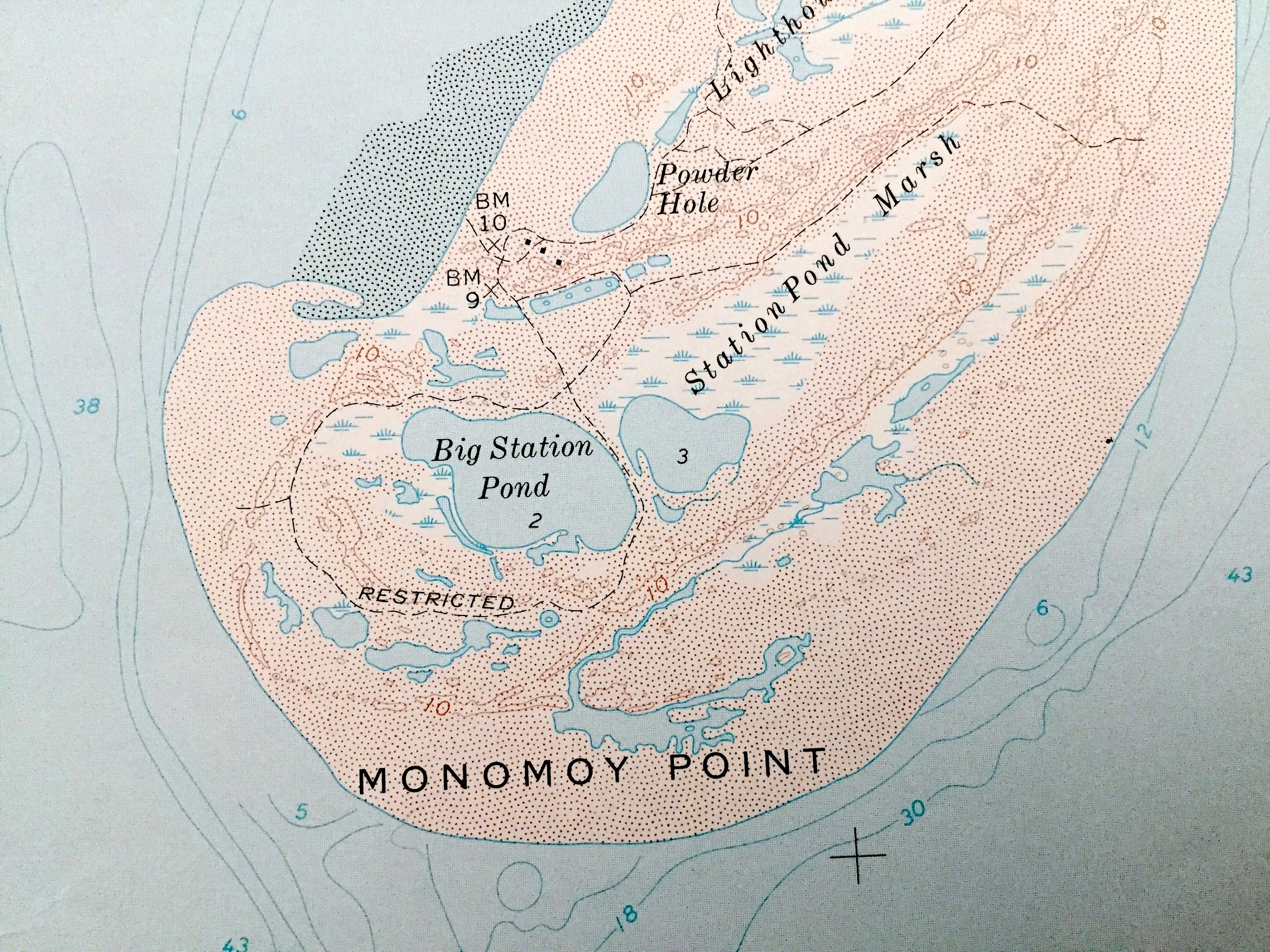 Antique Monomoy Point Massachusetts 1974 US Geological Survey | Etsy