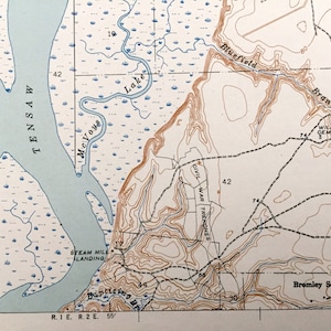 Antique Hurricane, Alabama 1943 US Geological Survey Topographic Map ...