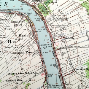Antique Donaldsonville, Louisiana 1939 US Geological Survey Topographic ...