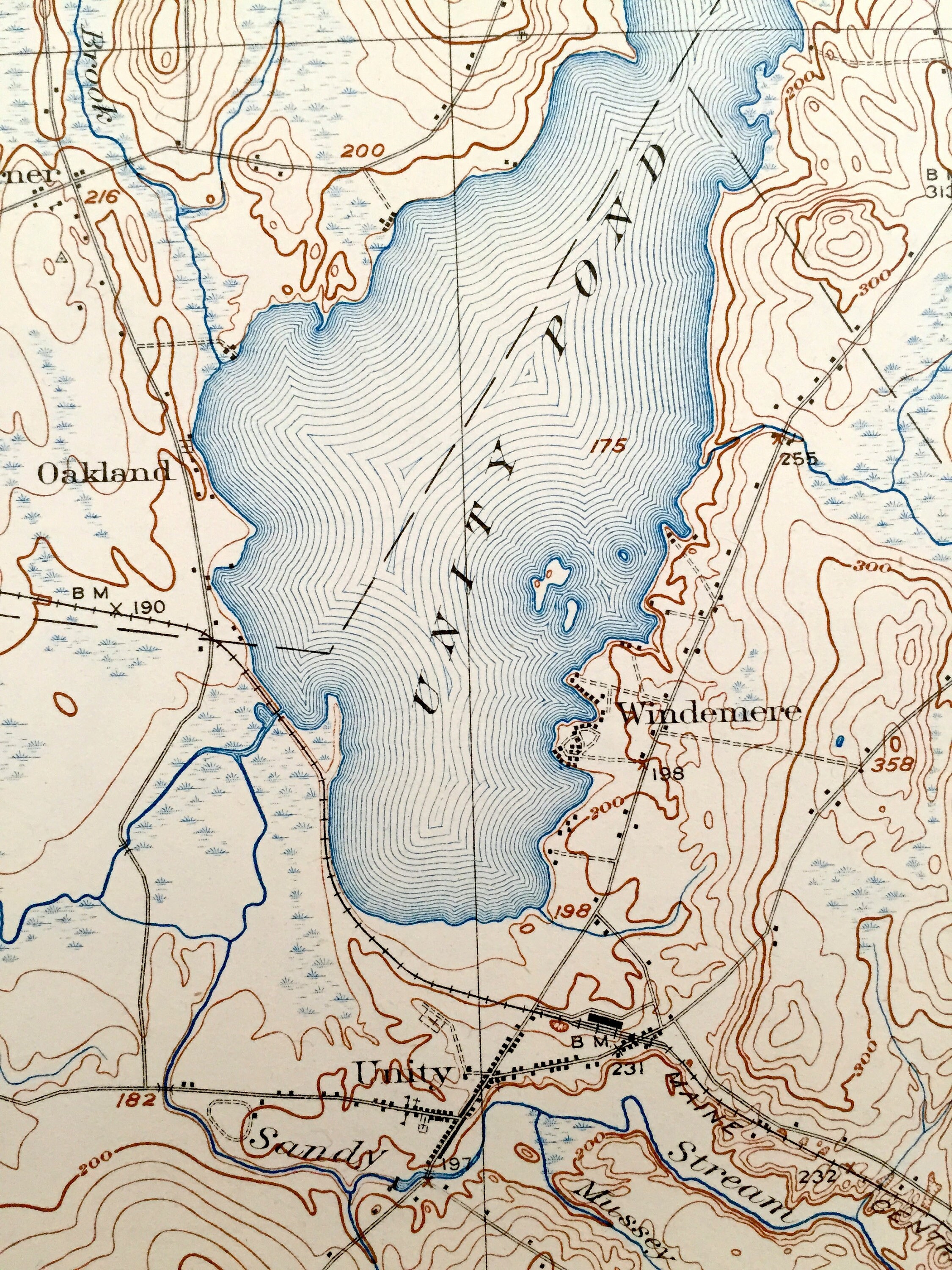 Antique Burnham Maine 1926 US Geological Survey Topographic - Etsy Norway