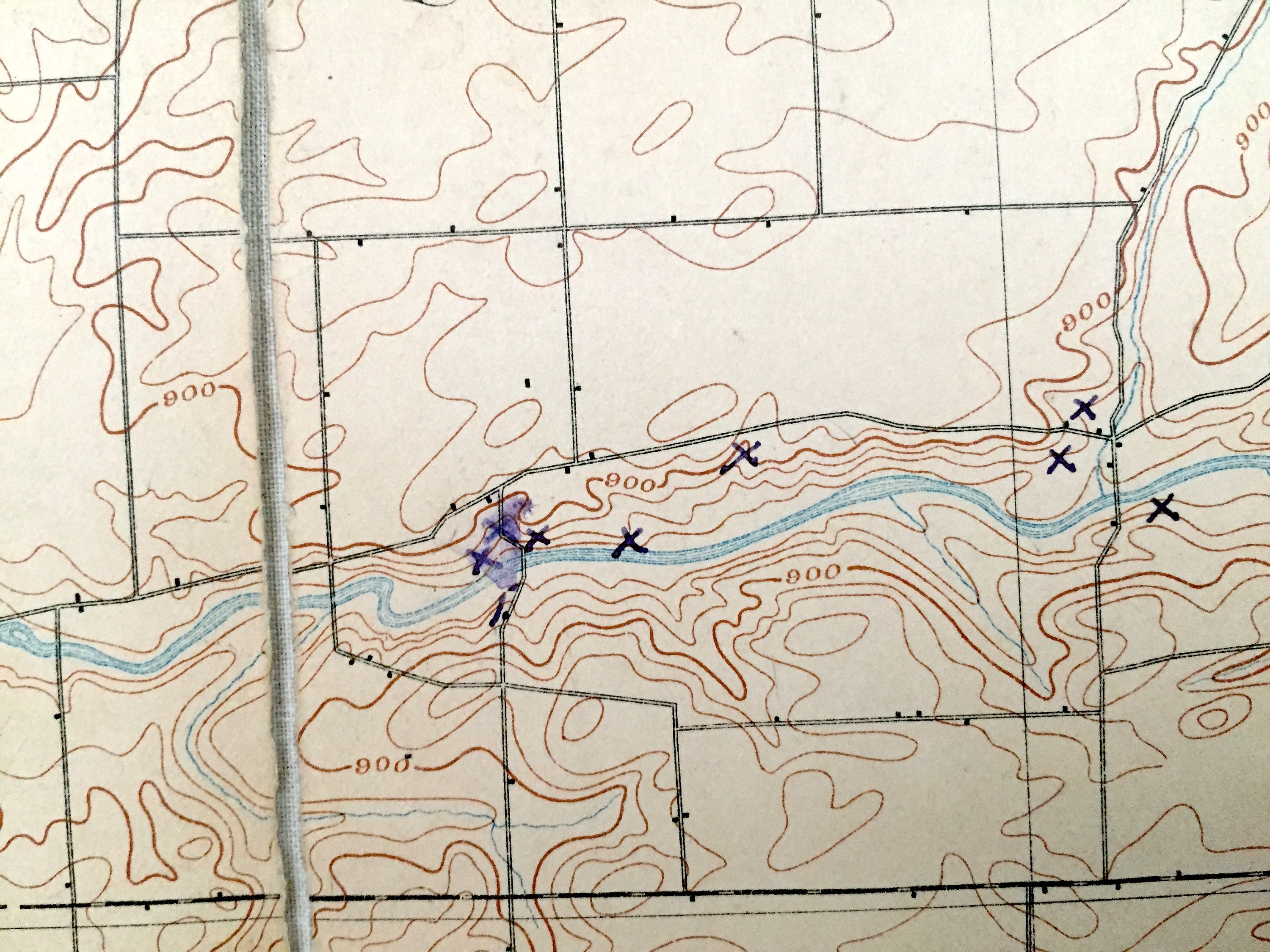 Drumlin Topographic Map