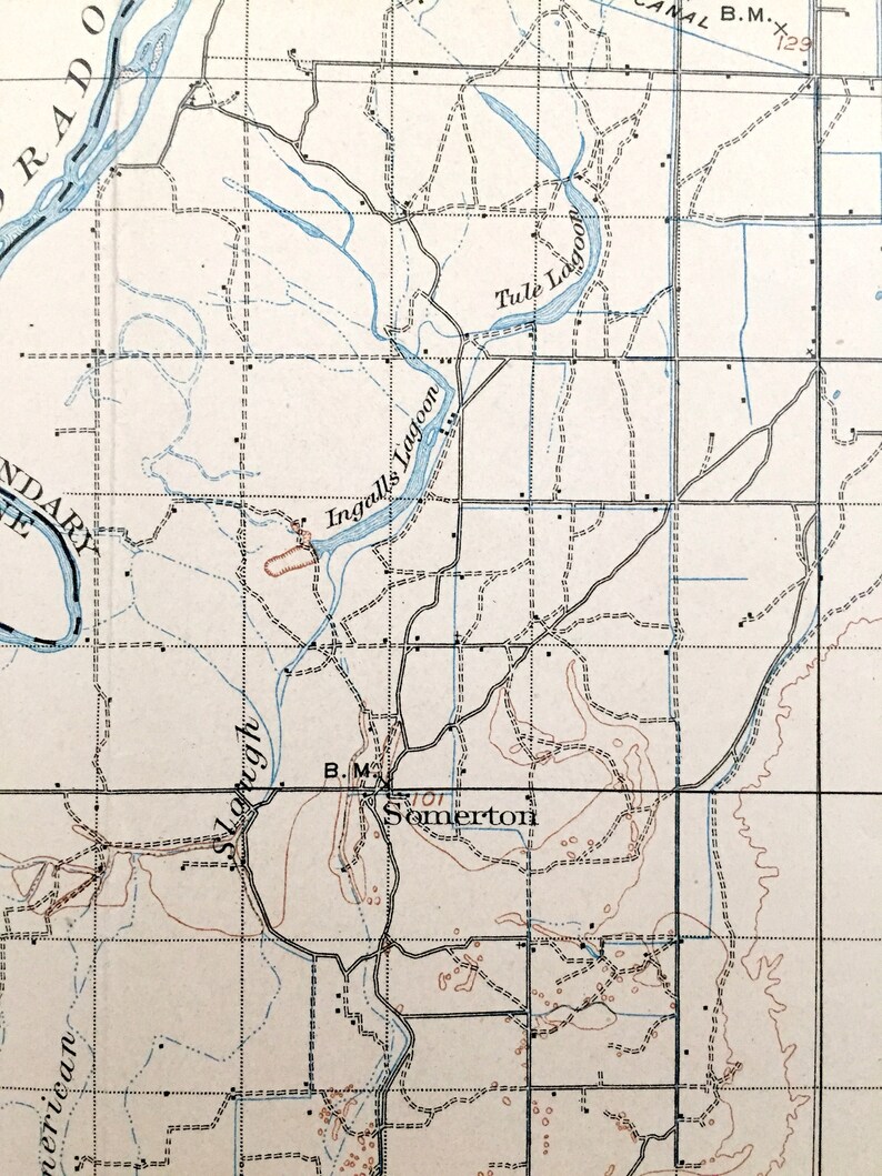 Antique Yuma Arizona 1905 US Geological Survey Topographic | Etsy