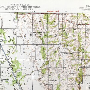 Antique Trenton, Missouri 1948 US Geological Survey Topographic Map ...