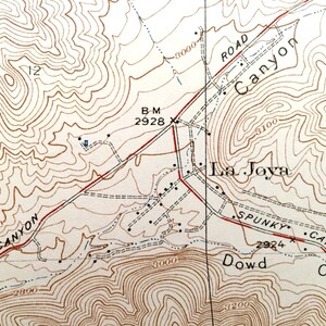 Antique Hughes Lake, California 1937 US Geological Survey Topographic ...