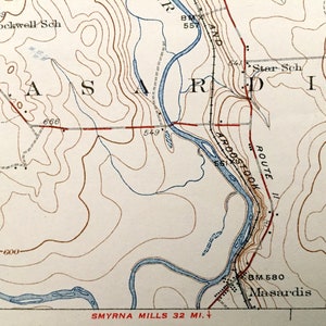 Antique Ashland, Maine 1934 US Geological Survey Topographic Map ...