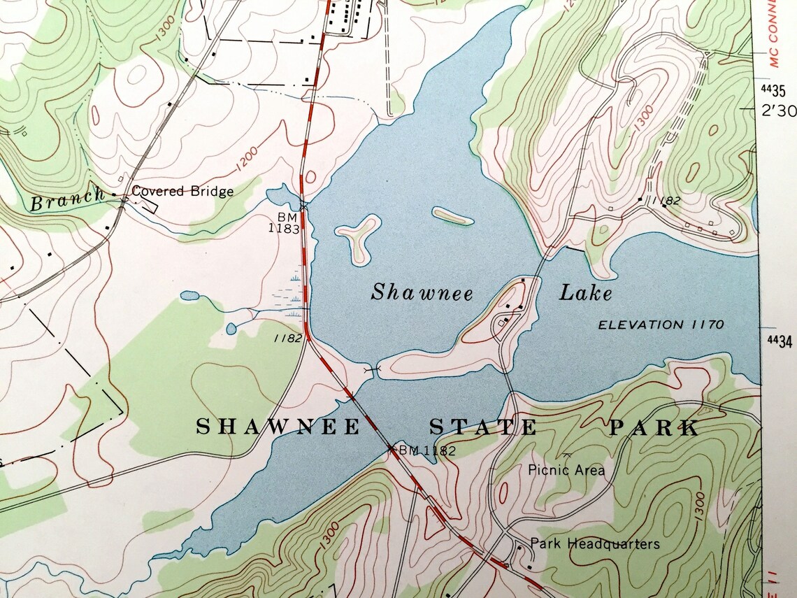Antique Schellsburg Pennsylvania 1971 US Geological Survey - Etsy