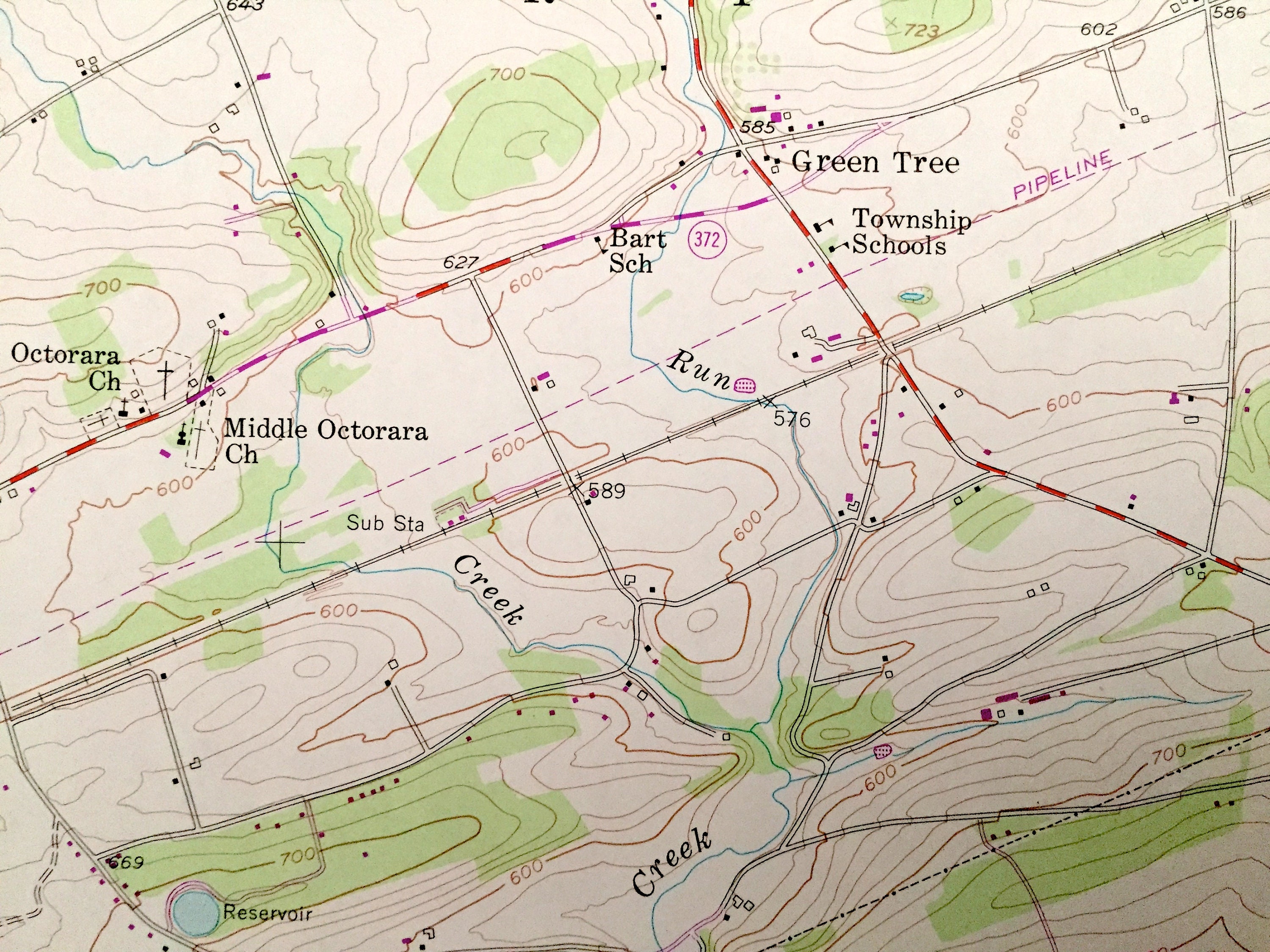 Antique Gap Pennsylvania 1955 US Geological Survey | Etsy