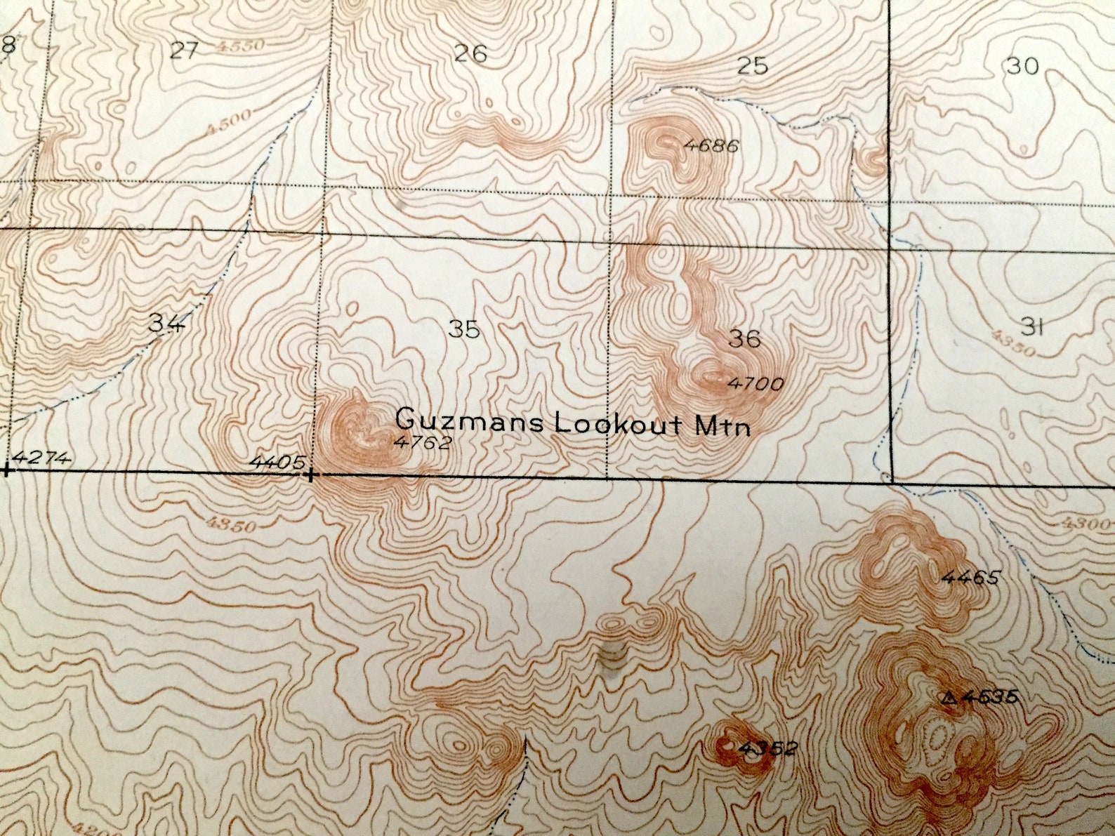 Antique Mt Riley New Mexico 1917 US Geological Survey | Etsy