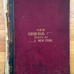 Antique Ontario County, New York 1911 New Century Atlas Map ...