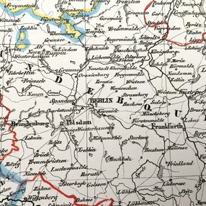 Antique 1835 Ancient Germany Map From JG Heck's Atlas Géographique ...
