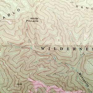 Antique Diablo Range, New Mexico 1965 US Geological Survey Topographic ...