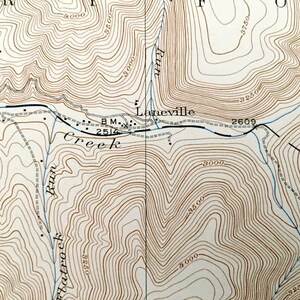 Antique Onego, West Virginia 1922 US Geological Survey Topographic Map ...