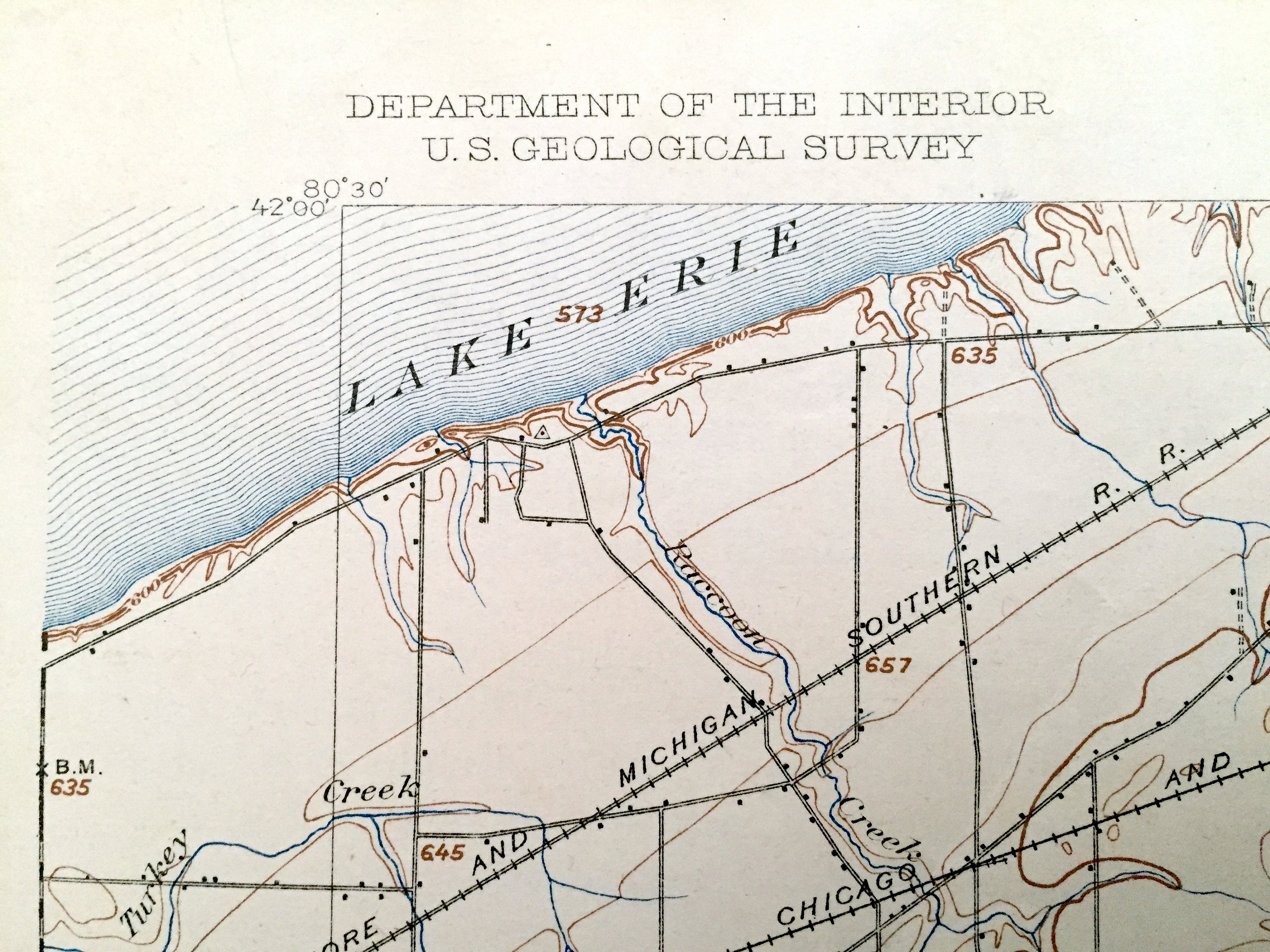 Antique Girard, Pennsylvania 1900 US Geological Survey Topographic Map ...