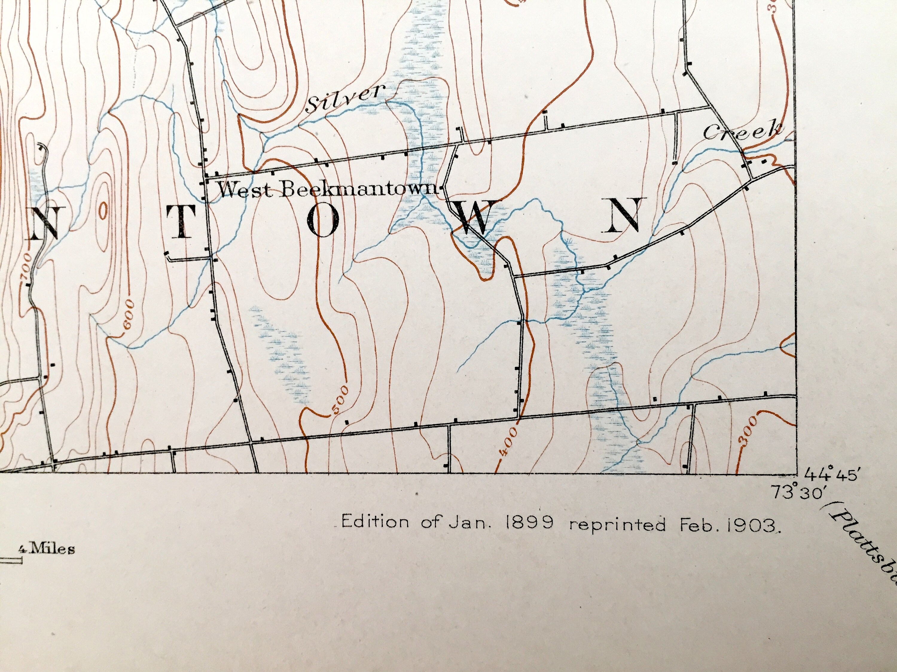 Antique Mooers New York 1899 US Geological Survey Topographic - Etsy UK