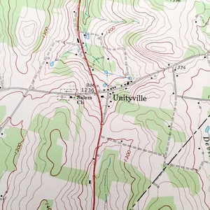 Antique Lairdsville, Pennsylvania 1968 US Geological Survey Topographic ...