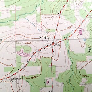 Antique Kossuth, Pennsylvania 1963 US Geological Survey Topographic Map ...