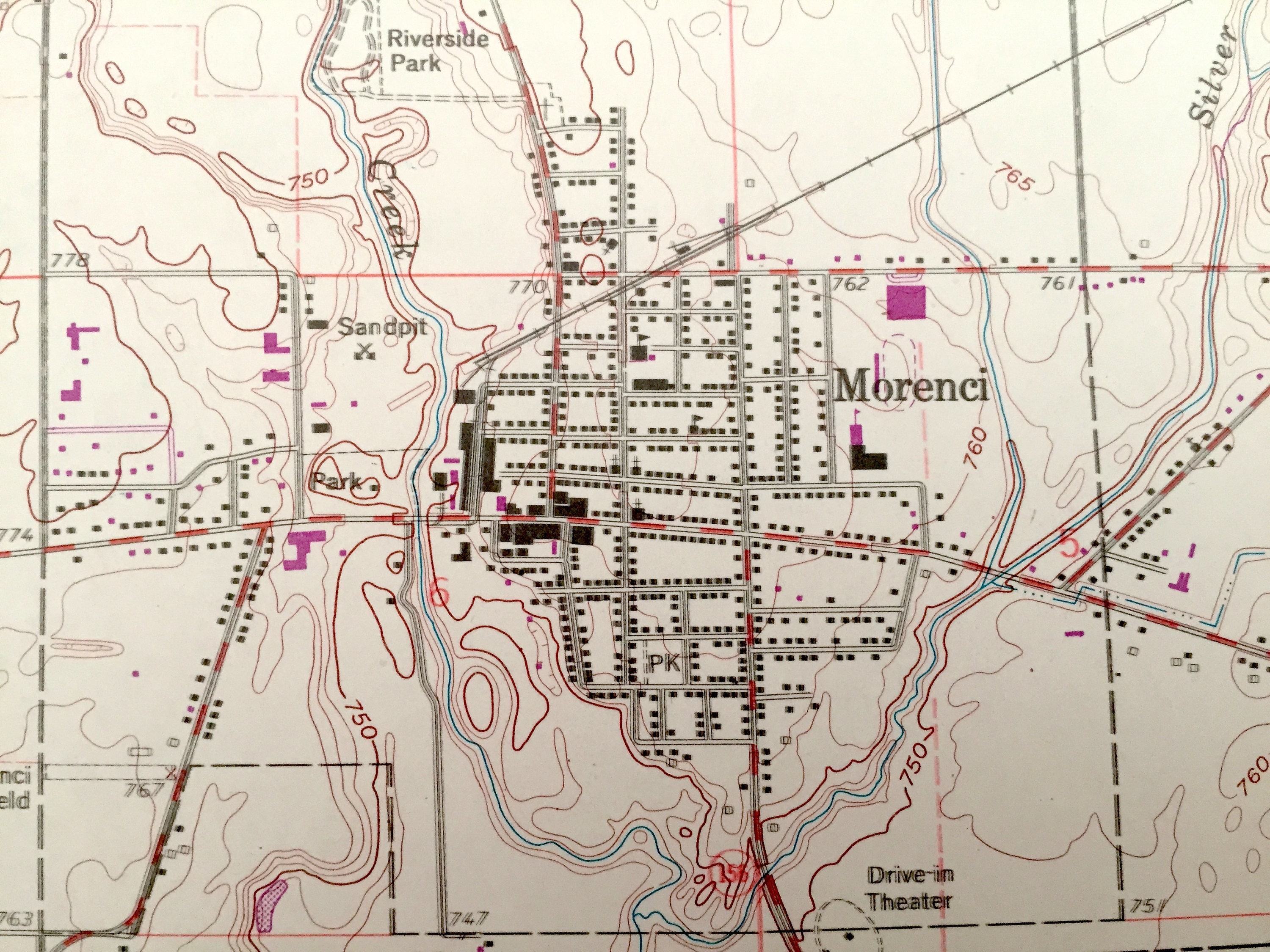 Antique Morenci, Michigan & Chesterfield, Ohio 1960 US Geological ...