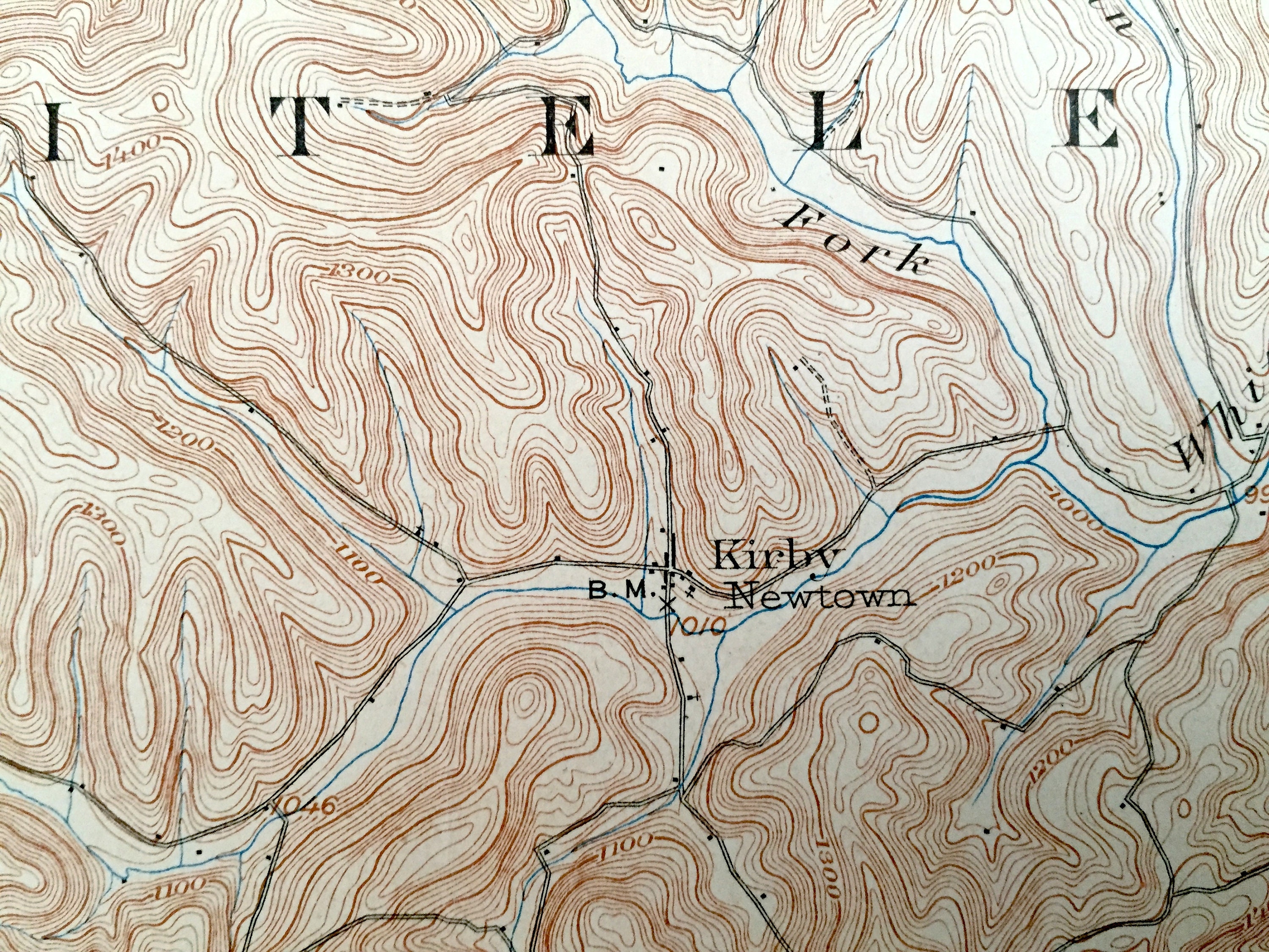 Antique Waynesburg, Pennsylvania 1904 US Geological Survey Topographic ...