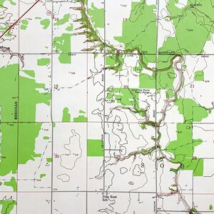 Antique Sault Ste Marie, Michigan 1951 US Geological Survey Topographic ...