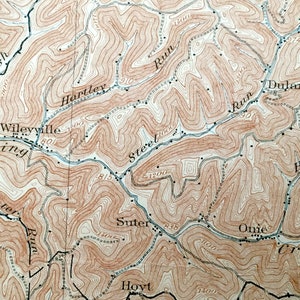 Antique Littleton, West Virginia 1905 US Geological Survey Topographic ...