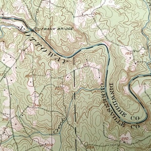Antique Mckenney, Virginia 1921 US Geological Survey Topographic Map ...