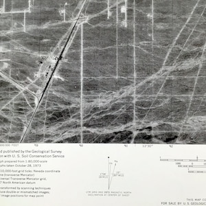 Antique Las Vegas, Nevada Southwest 1973 US Geological Survey ...