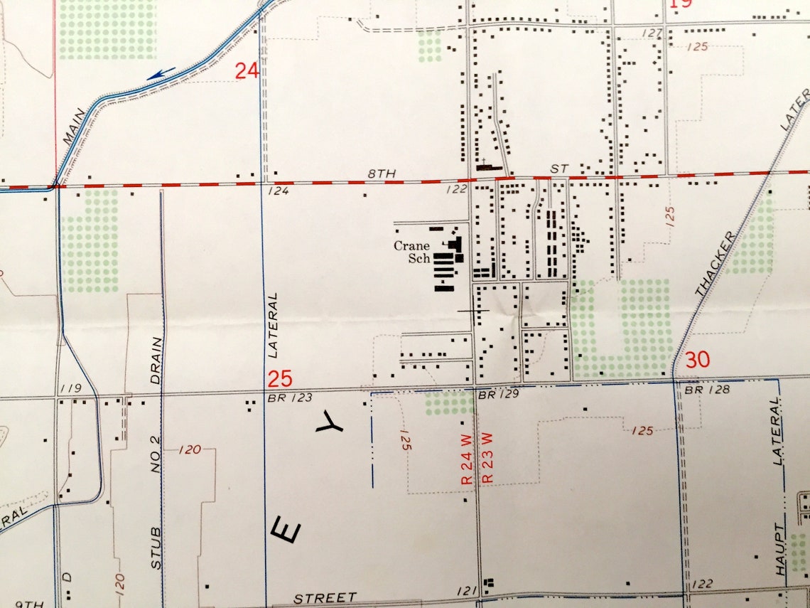 Antique Yuma, Arizona 1965 US Geological Survey Topographic Map – Yuma ...