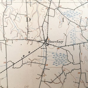 Antique Barclay, Maryland 1905 US Geological Survey Topographic Map ...