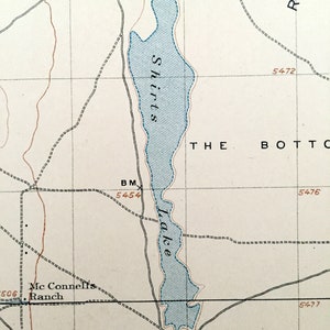 Antique Iron Springs, Utah 1906 US Geological Survey Topographic Map ...