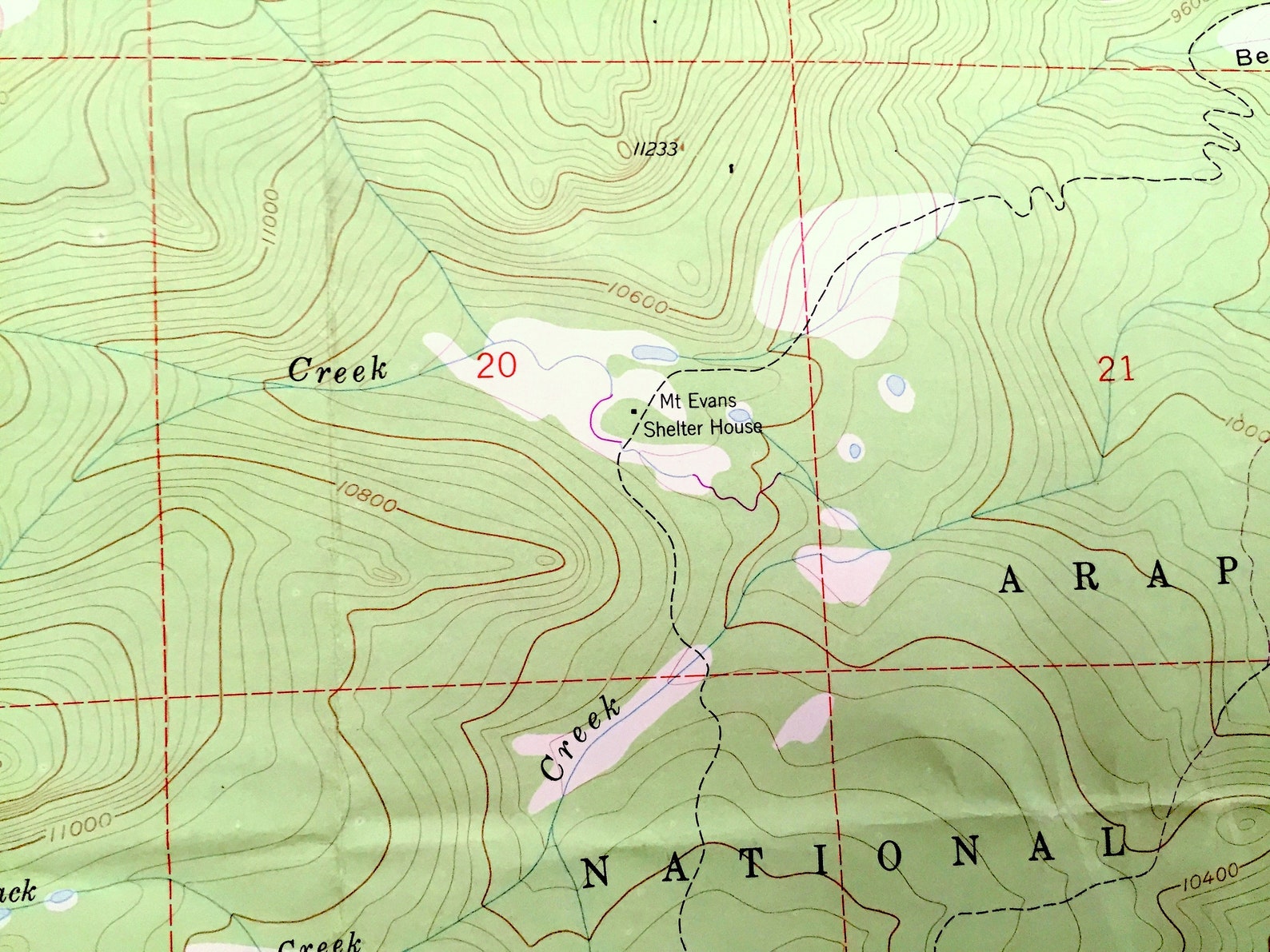 Antique Harris Park Colorado 1957 US Geological Survey | Etsy