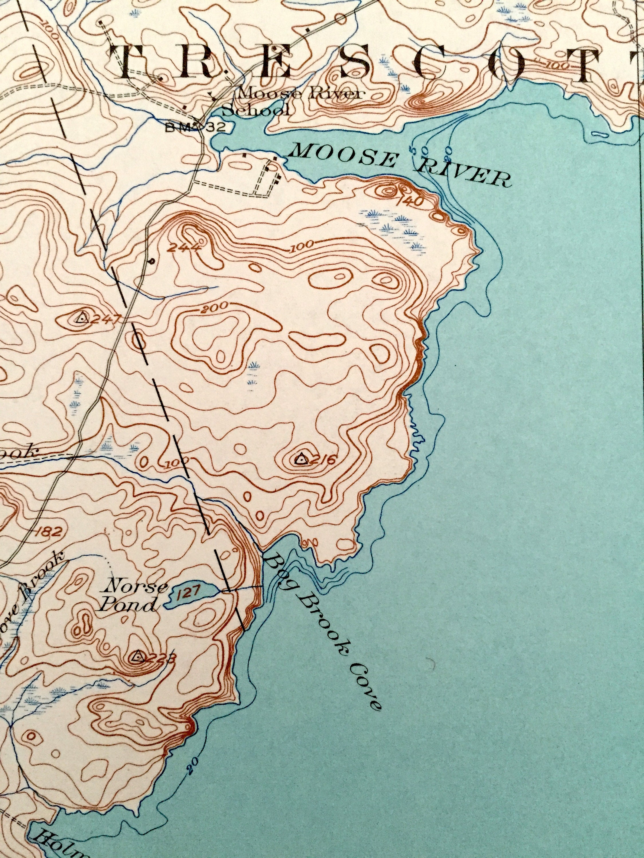 Antique Cutler Maine 1917 US Geological Survey Topographic - Etsy