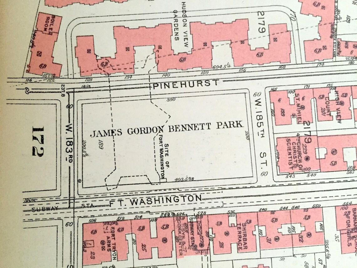 Antique Manhattan, New York City Map From Bromley's 1955 Manhattan Land ...
