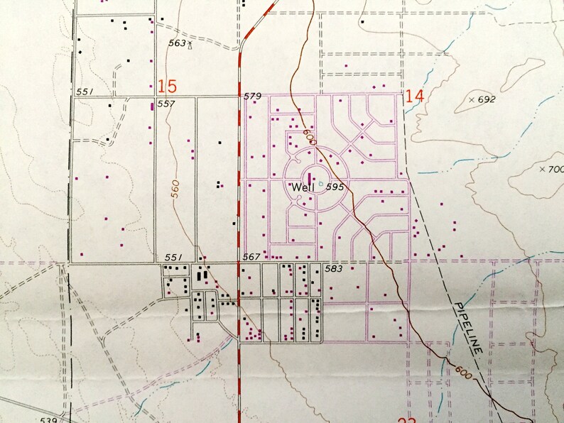 Antique Davis Dam Arizona 1970 US Geological Survey - Etsy