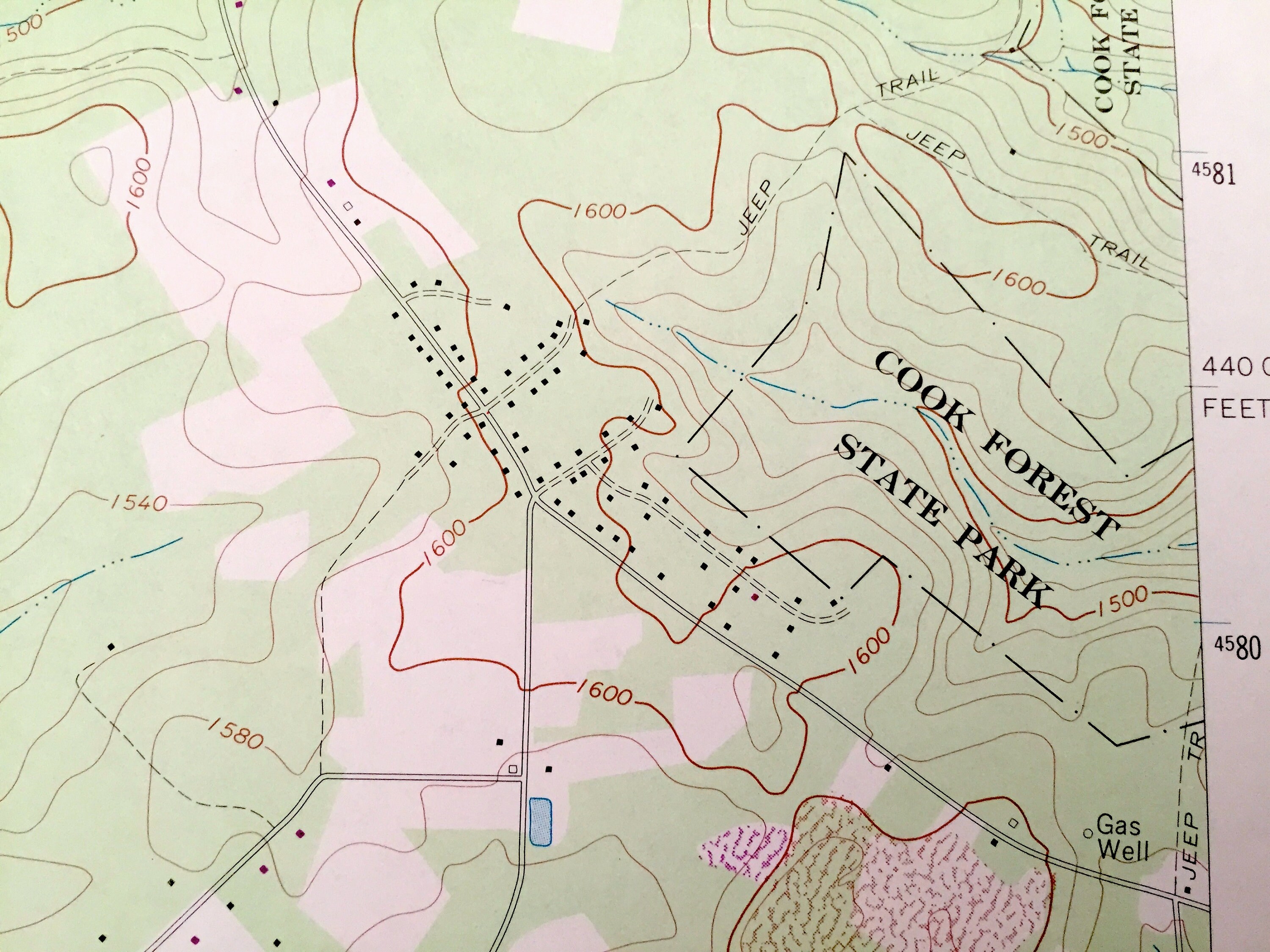 Antique Lucinda, Pennsylvania 1967 US Geological Survey Topographic Map ...