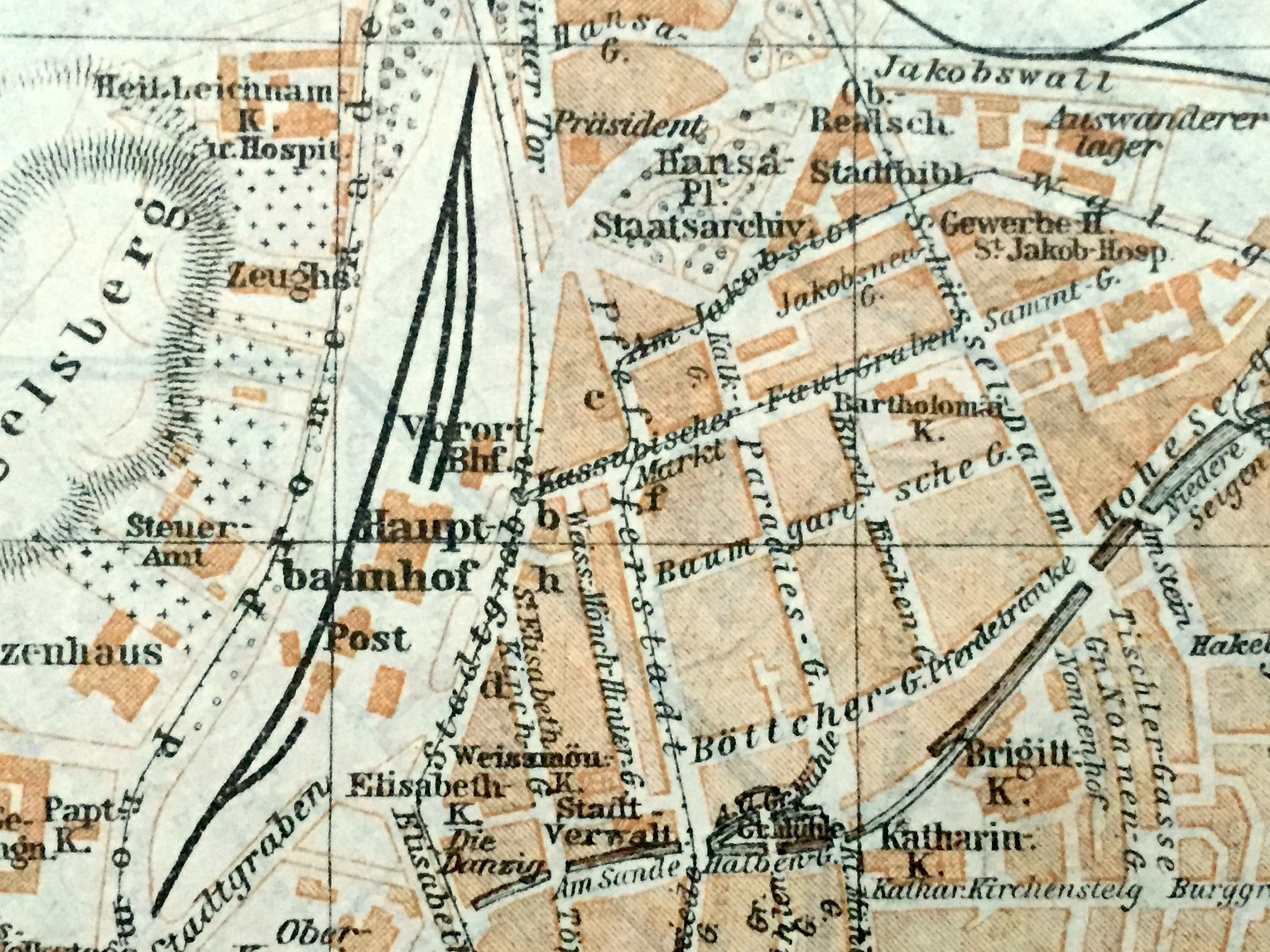 Antique 1925 Danzig Heringsdorf Ahlbeck Germany Map from | Etsy