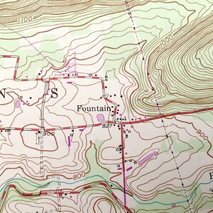 Antique Tremont, Pennsylvania 1954 US Geological Survey Topographic Map ...