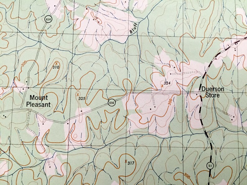 Antique Partlow Virginia 1942 US Army Topographic Map - Etsy