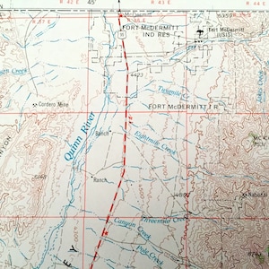 Antique Mcdermitt, Nevada 1955 US Geological Survey Topographic Map ...